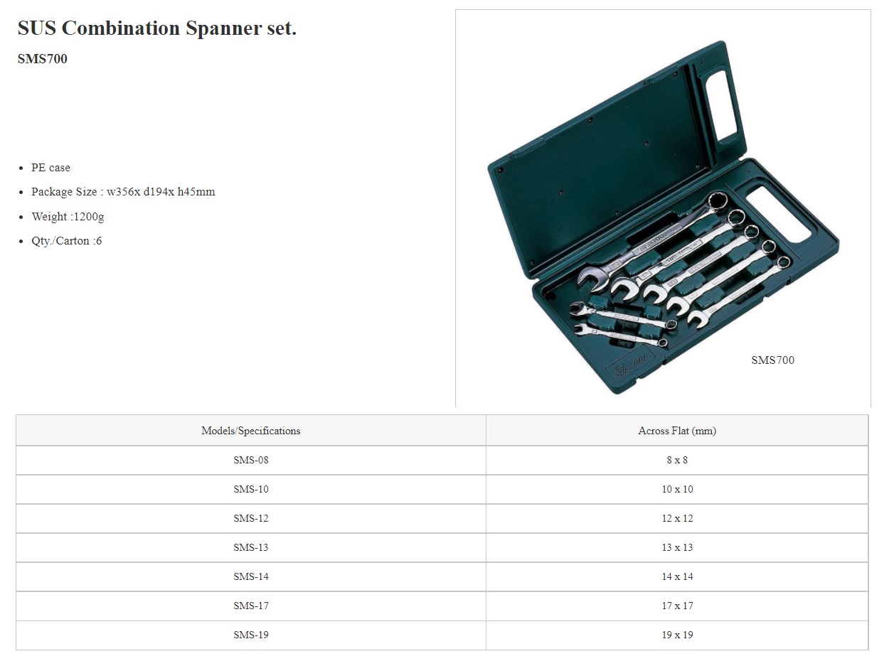 Ichiban Precision Sdn Bhd - Tone - Tone SUS Tool set. SUS Socket wrench set, SUS Socket set (6 ...